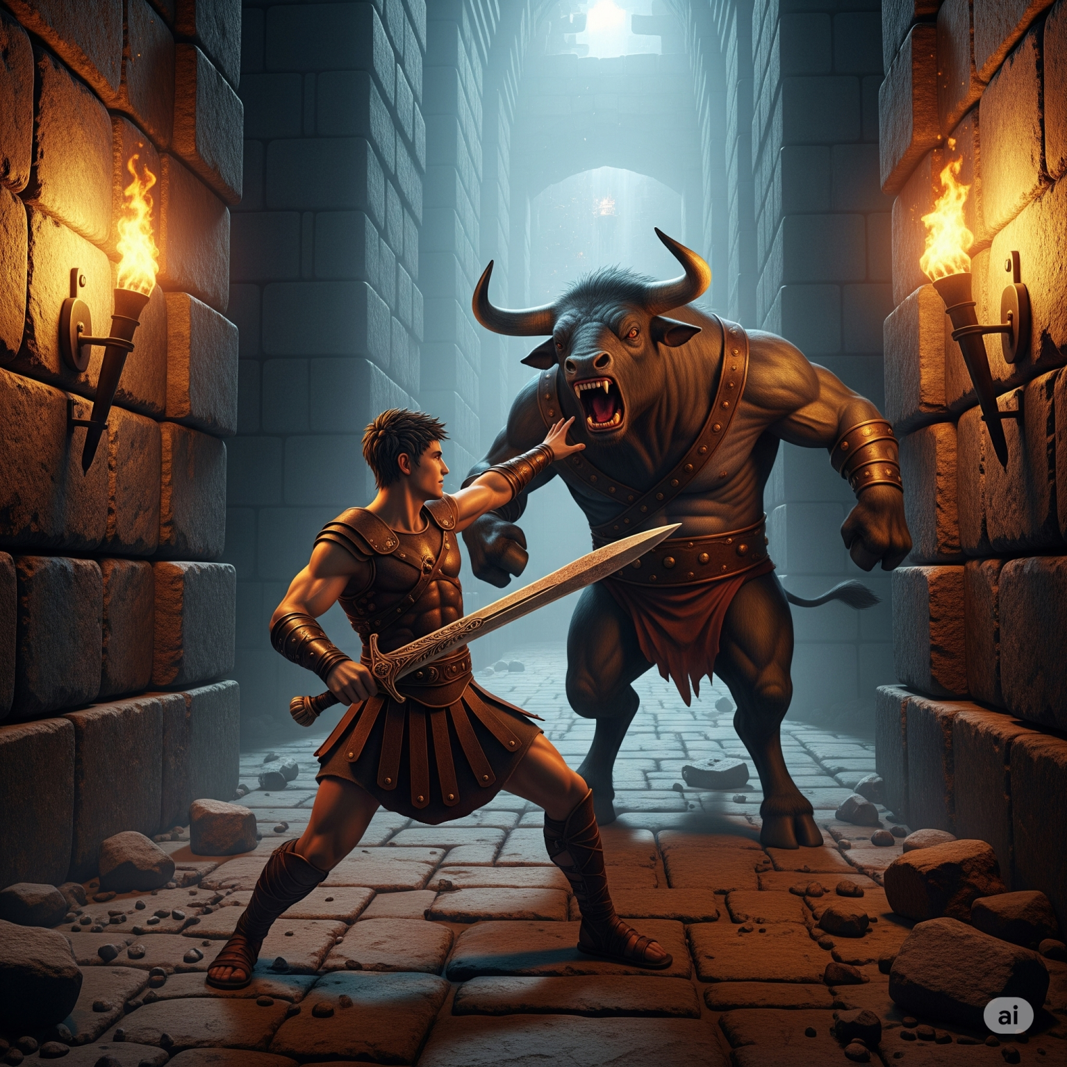 Theseus And The Labyrinth Of The Minotaur - Kidsinco.comKidsinco.com